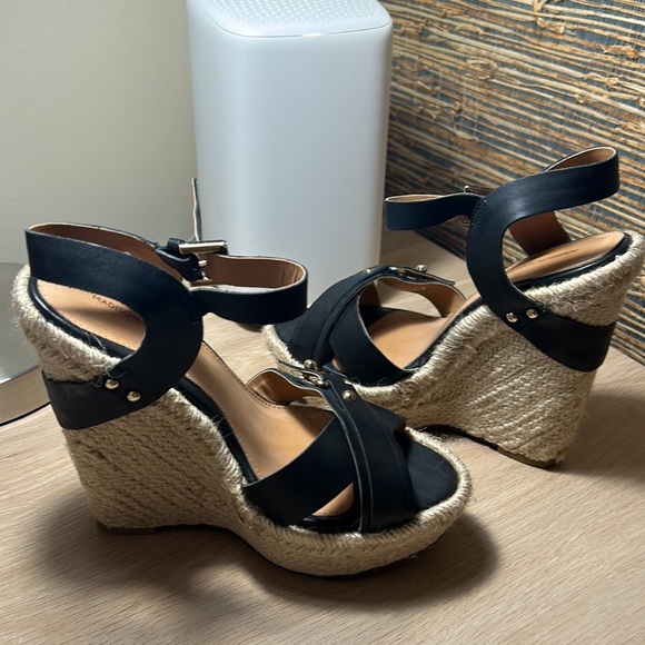 Madison Harding | Shoes | New Madison Harding Black Leather Espadrille ...